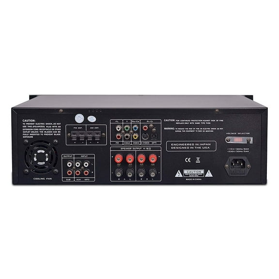 Pyle Bluetooth 4 Channel Home Theater Preamplifier, 1000W Stereo Sound ...