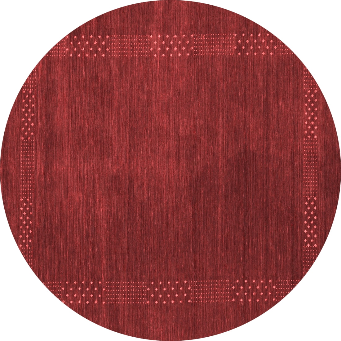 Ahgly Company Indoor Round Abstract Red Contemporary Area Rugs, 7 ...