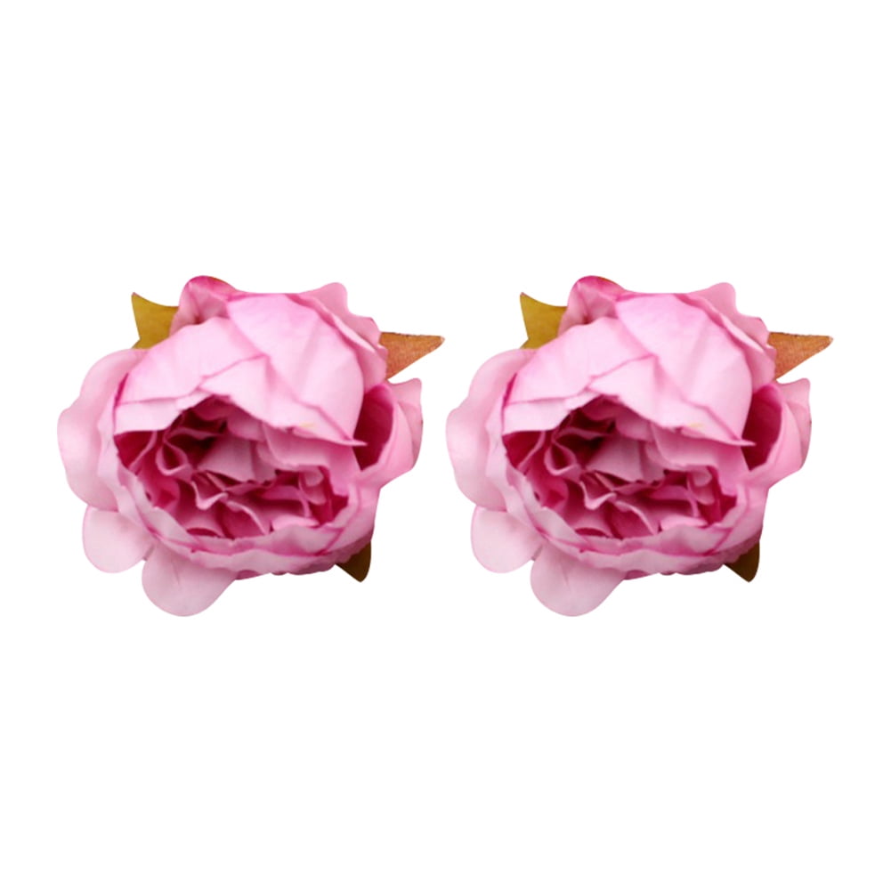 2Pcs Artificial Roses Flowers Foam Roses Bulk for DIY Wedding Bouquets ...