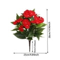 2 Pcs Artificial Impatiens Flowers for Outdoors Faux Impatiens Bushes ...