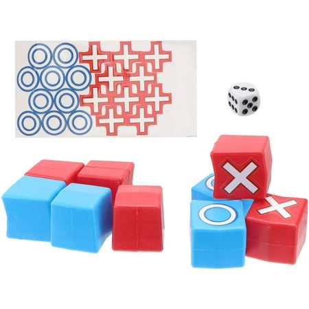 HTAIGUOKids Tic Tac Toe Game Ox Chess Board Dice Game Parent Child ...