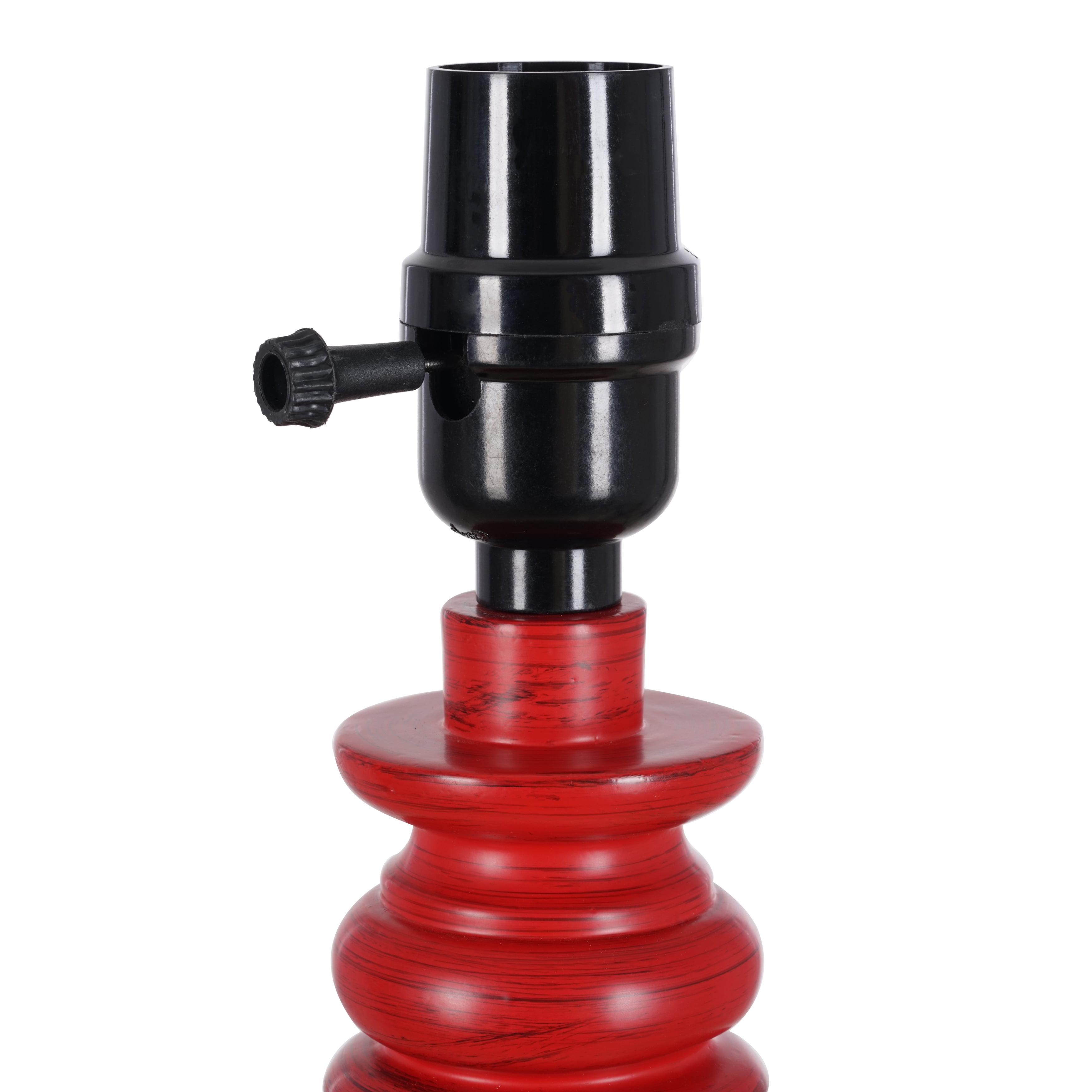 Buy The Pioneer Woman Turned Table Lamp with White Eyelet Linen Shade ...