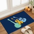 Colored Instruments Door Mat 20x31.5 Inch Retro Green Yellow Blue ...