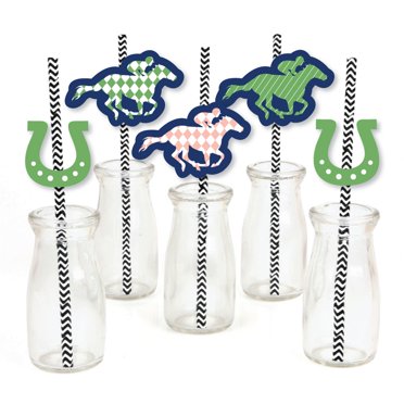 Big Dot of Happiness 3rd Birthday Roar Dinosaur - Paper Straw Decor ...