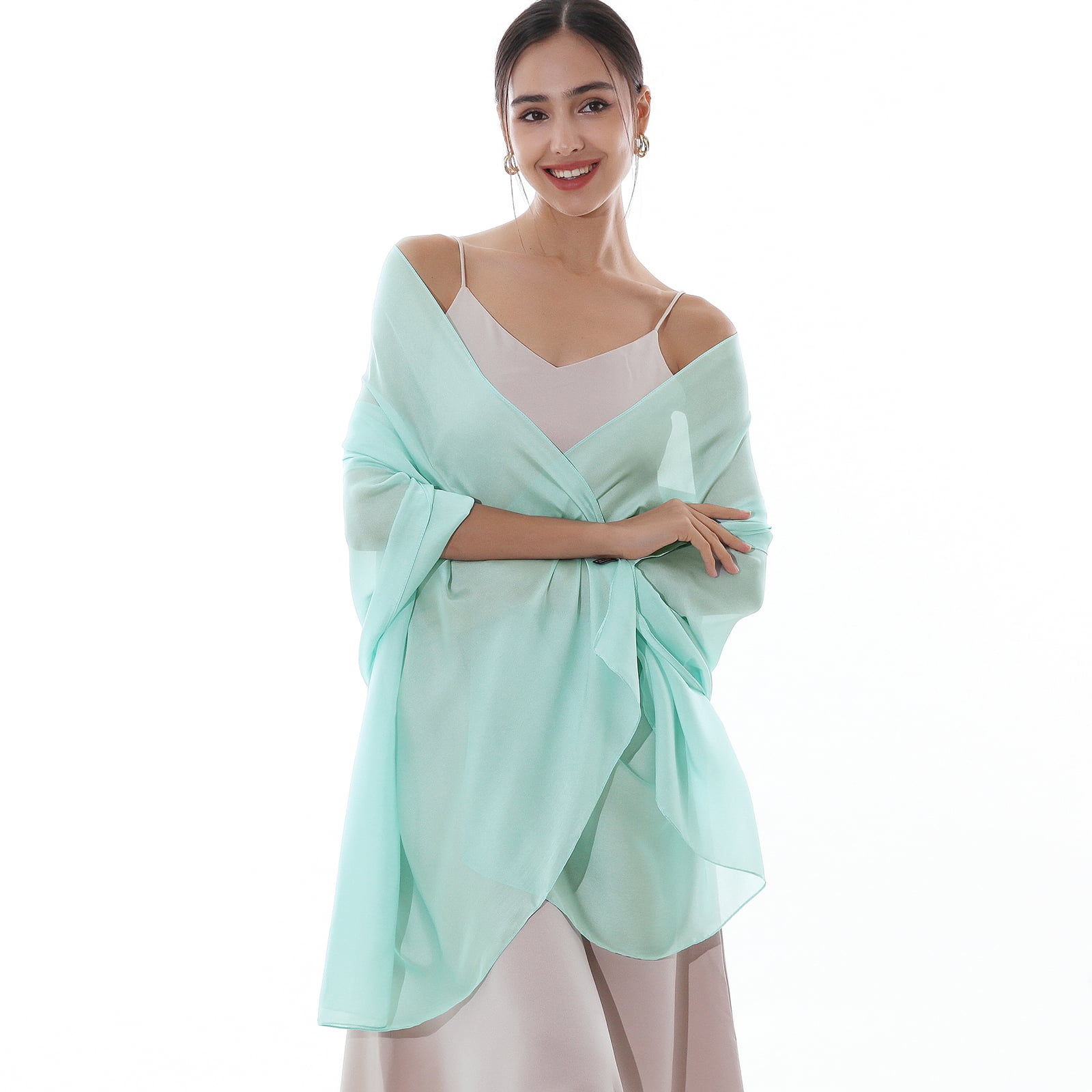 RIIQIICHY Women Shawls and Wraps for Evening Dresses Like Chiffon Red ...