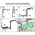 6 PCS Adjustable Window Box Brackets for Planter Box, Heavy Duty Wall ...