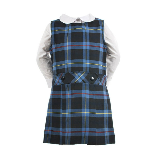 Cookie's Little Girls' Bib Front Jumper with Kick Pleats (Sizes 2 - 6X ...