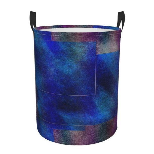 LNWH Laundry Basket, Blue Vintage Texture Pattern Foldable Laundry ...