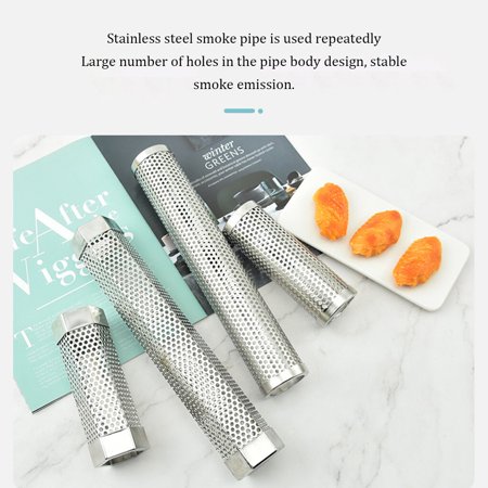 Langgg Stainless Steel BBQ Tube Grill Outdoor Camping Campfire Picnic ...