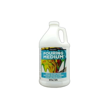 Apple Barrel Paint Pouring Medium, Satin Finish, Clear, 64 fl oz ...