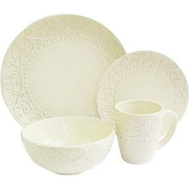 American Atelier Bianca Cream 16-Piece Dinnerware Set - Walmart.com