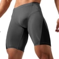Ceisia Men Color Block Panel Quick Dry Compression Athletic Half Length ...