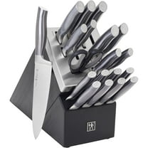 HENCKELS Graphite 20-pc Self-Sharpening Knife Set with Block - Black ...