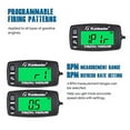Runleader Hour Meter Gas Engine Maintenance Tachometer for Lawn Mower ...