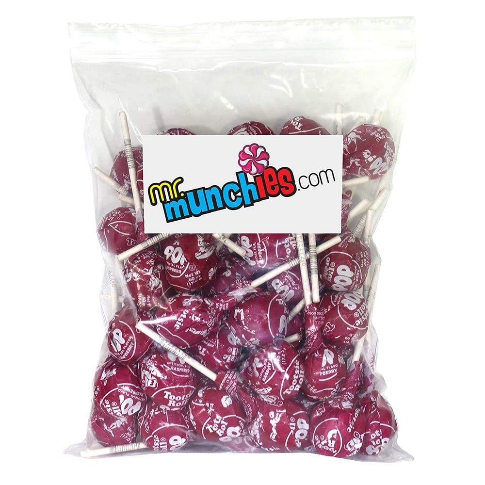 Tootsie Pops, Red Raspberry Flavor, 50 Pieces - Walmart.com - Walmart.com
