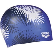 Arena Print 2 Silicone Swim Cap in Arena Camouflage Black, One Size ...