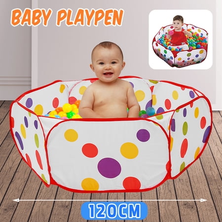 Foldable Baby Safety Dotted Playhouse Playard Play Yard Indoor Outdoor ...