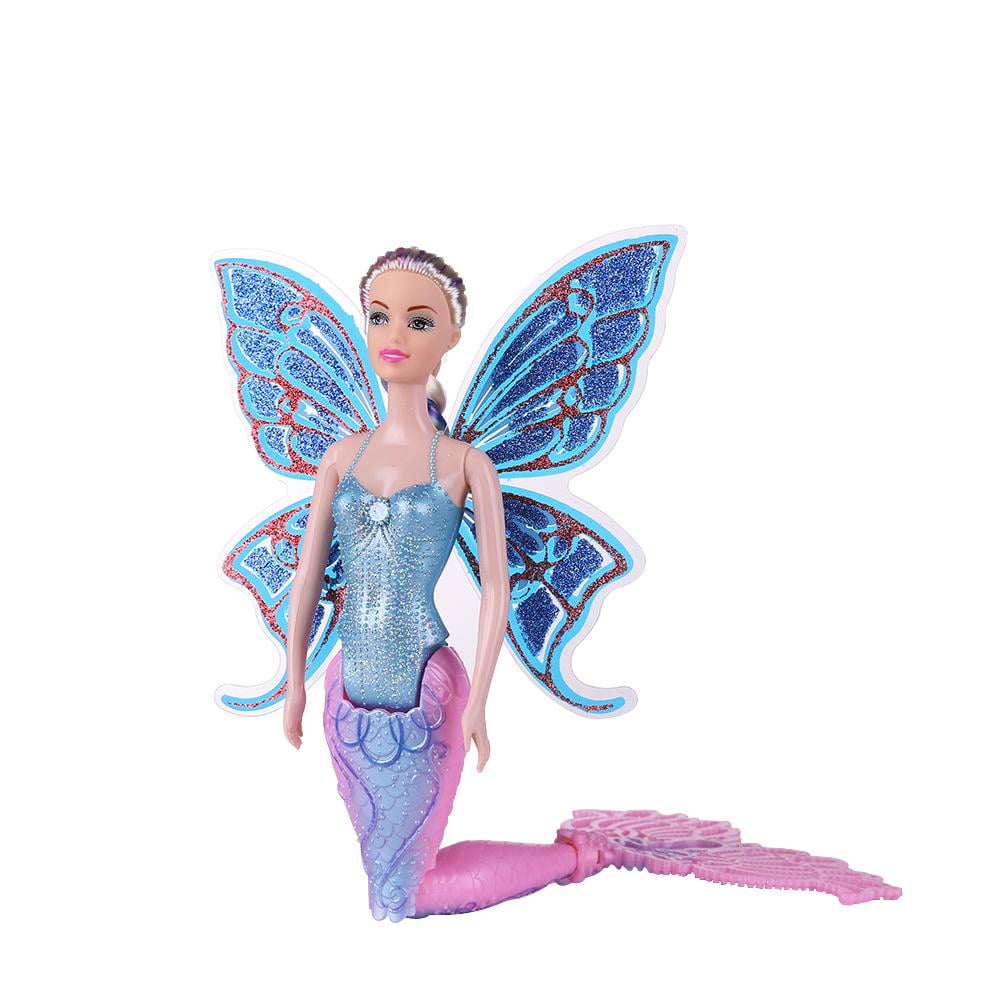 Swimming Mermaid Doll Girls Magic Classic Mermaid Toy with Butterfly ...