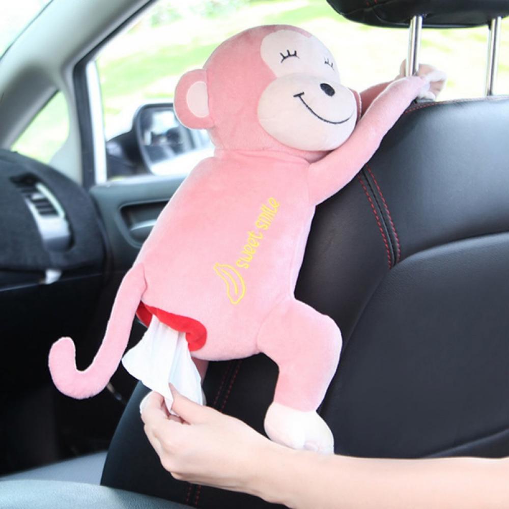 Plush Monkey Tissue Box Cartoon Tissue Cover Paper Holder Napkin Box ...