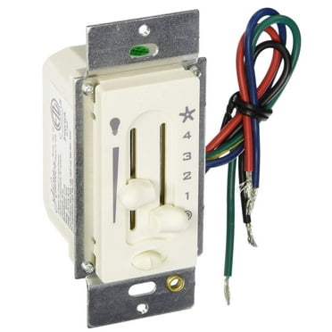 Hunter 27182 White Sliding Wall Control For Fan And Lights - Walmart.com