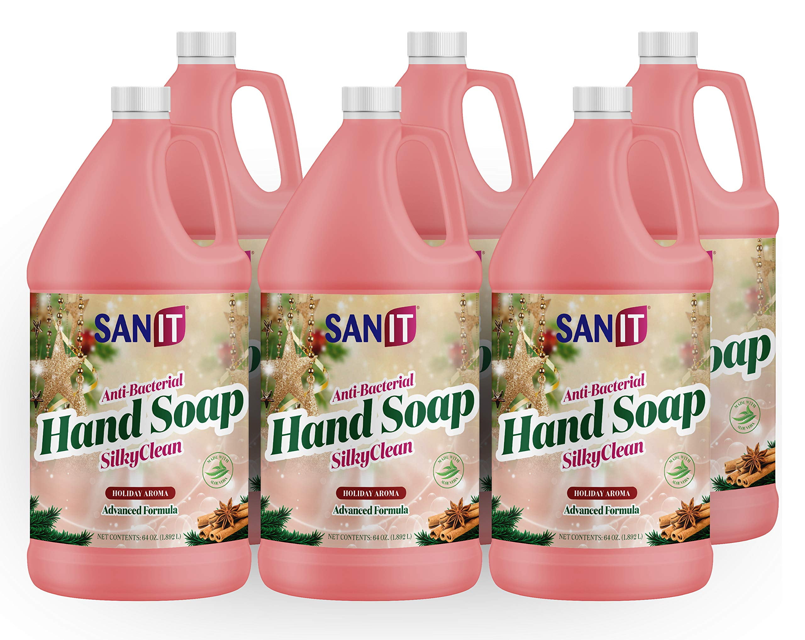 Sanit Silky Clean Antibacterial Liquid Gel Hand Soap Refill - Advanced ...