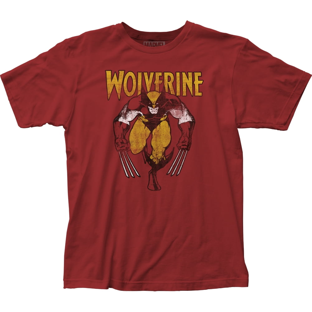Wolverine On Red Adult Fitted Jersey T-Shirt Tee | Walmart Canada