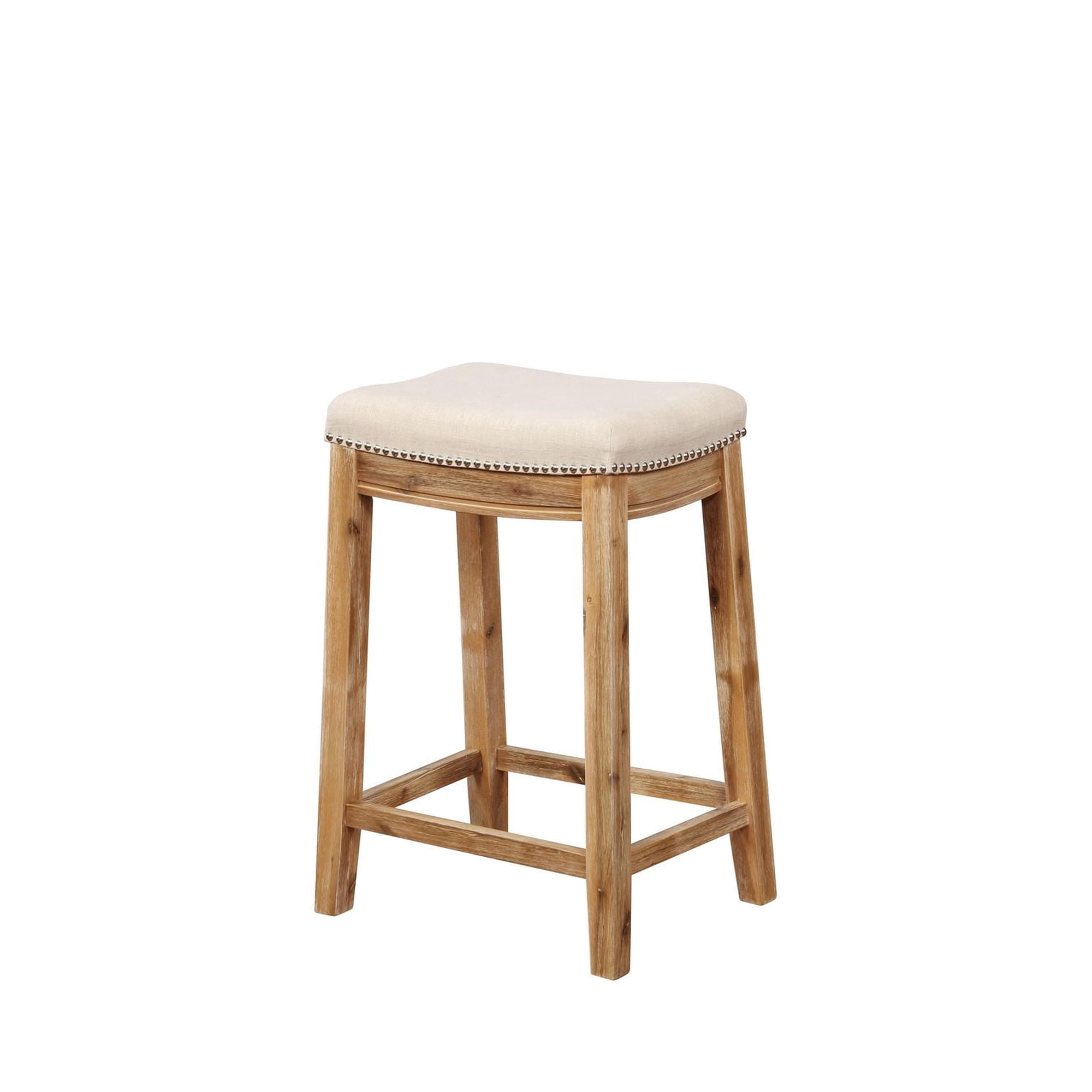 Click here for Linon Warren Acacia Counter Stool White & purple L... prices