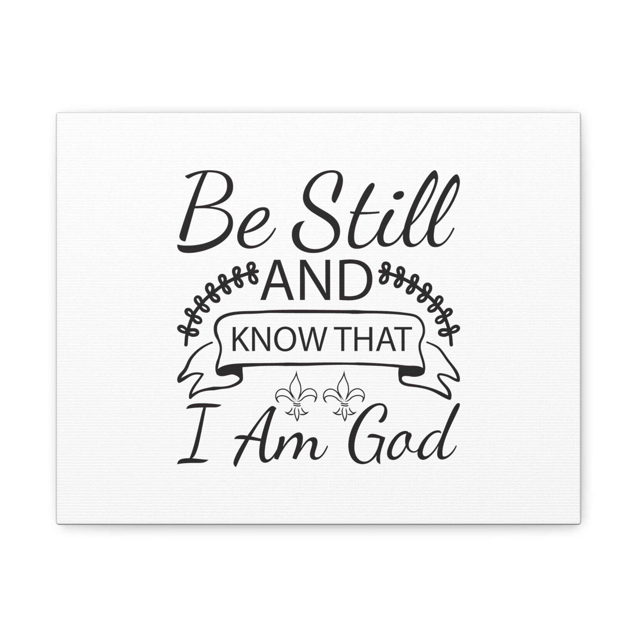 Scripture Walls Know That I Am God Exodus 14:14 Christian Wall Art Bible Verse Print Ready to ...