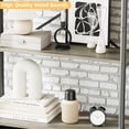 73.62" Industrial Bookshelf with Doors, Vintage Wood & Metal Bookcase ...