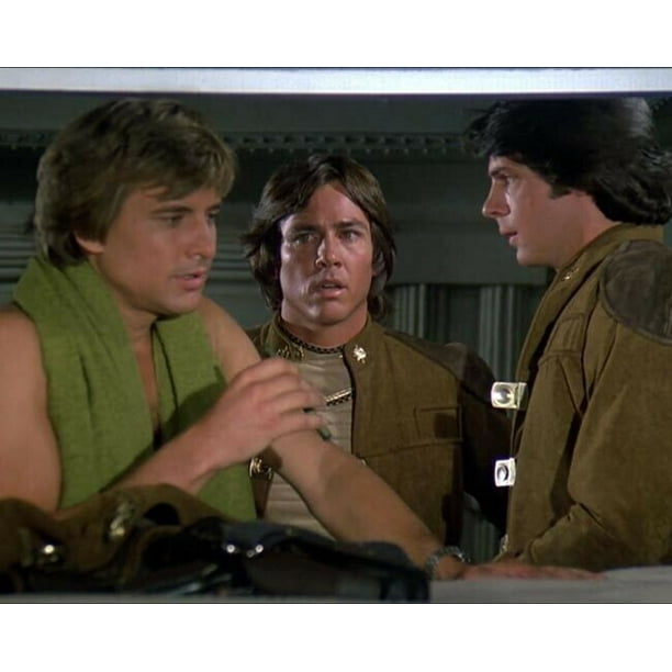 Battlestar Galactica TV bare chested Dirk Benedict Richard Hatch 8x10 inch photo - Walmart.com
