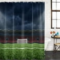 54x78 Inch Shower Curtain Decorative Football Stadium Lighting Bathtub ...
