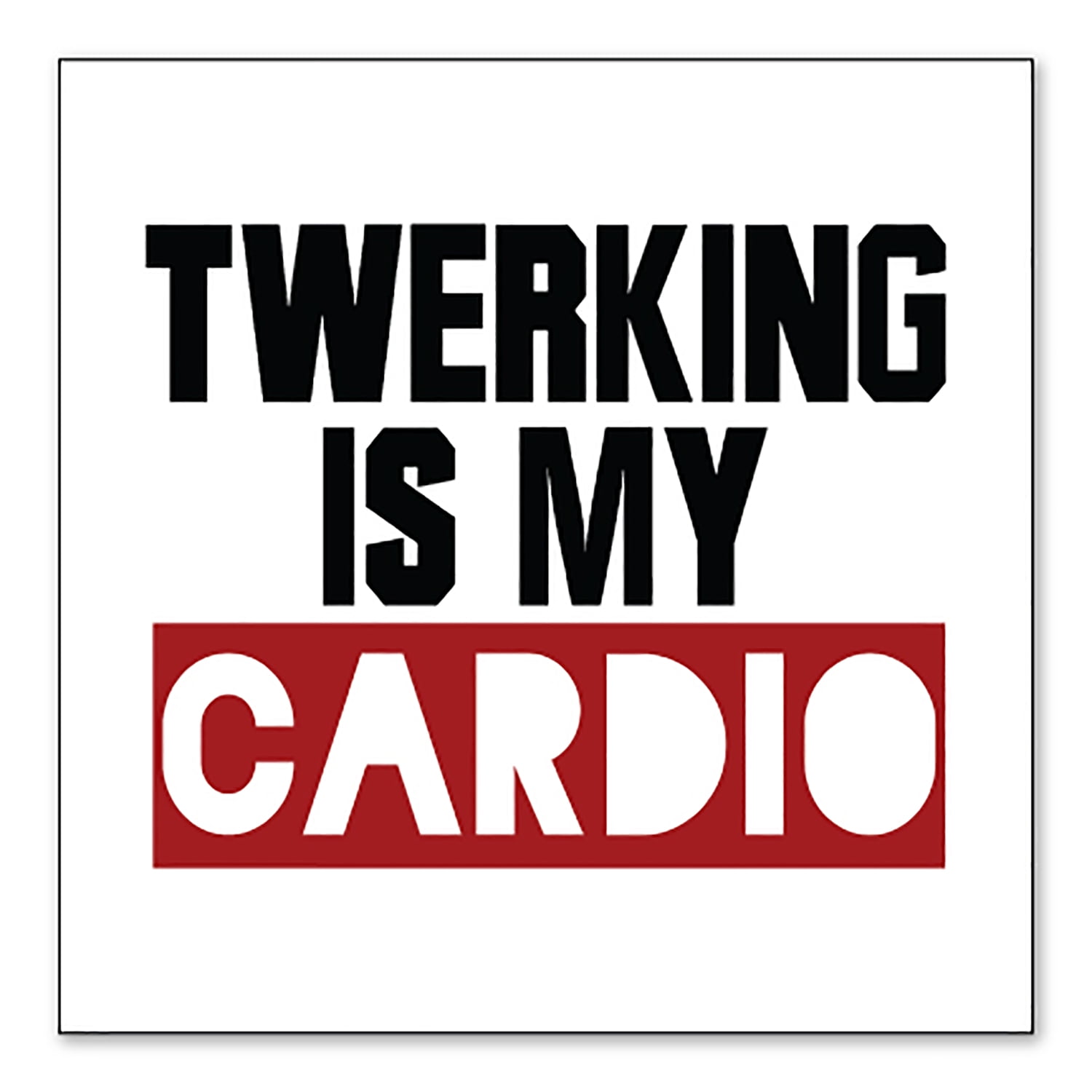 DistinctInk Custom Bumper Sticker - 10" x 10" Decorative Decal - White ...