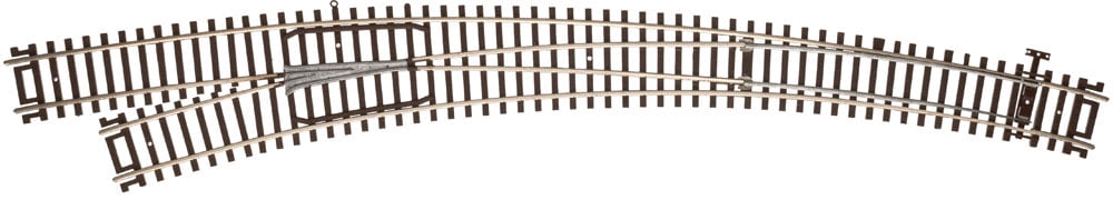 Atlas HO Scale Code 83 Custom Left-Hand Curved Turnout/Switch Model ...