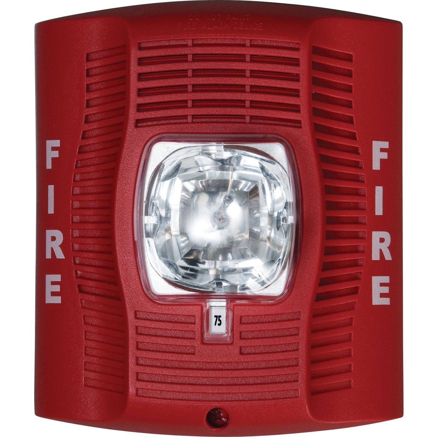 System Sensor Spsr Speaker Strobe Wall Std Candela Red