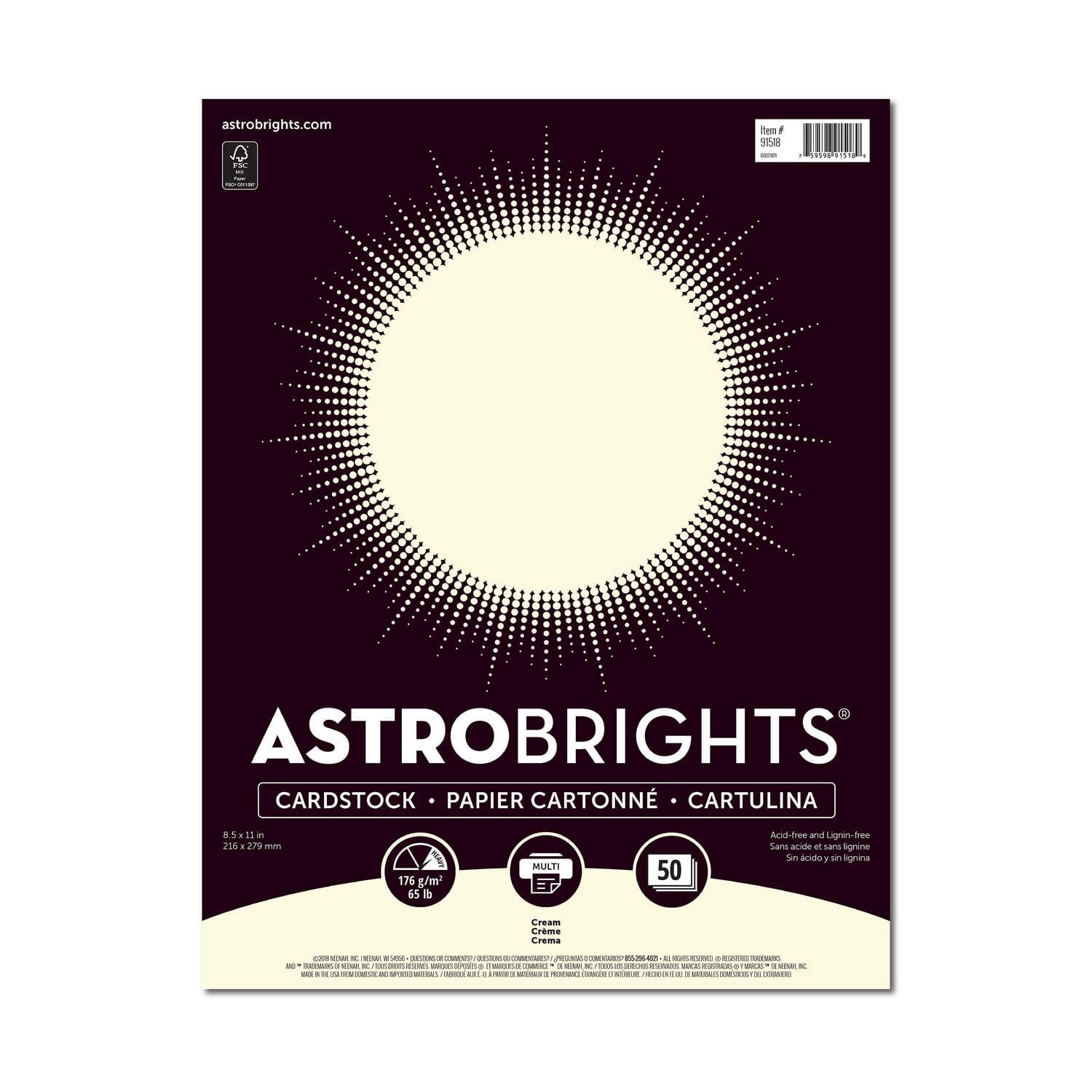 Click here for Astrobrights Cream Cardstock prices