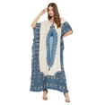 Women's Plus Size Polyester Kaftan Dresses for Women Casual Long ...