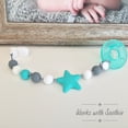 Pacifier Clip Boy, BPA Free Silicone, Use with Any Pacifier or Teether ...