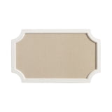 Hogan Framed Scalloped Decorative Wall Pinboard, White, 18 x 30, Rustic ...