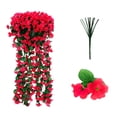 Bowayaoa Lifelike Silk Artificial Violet Wisteria Hanging Flower ...