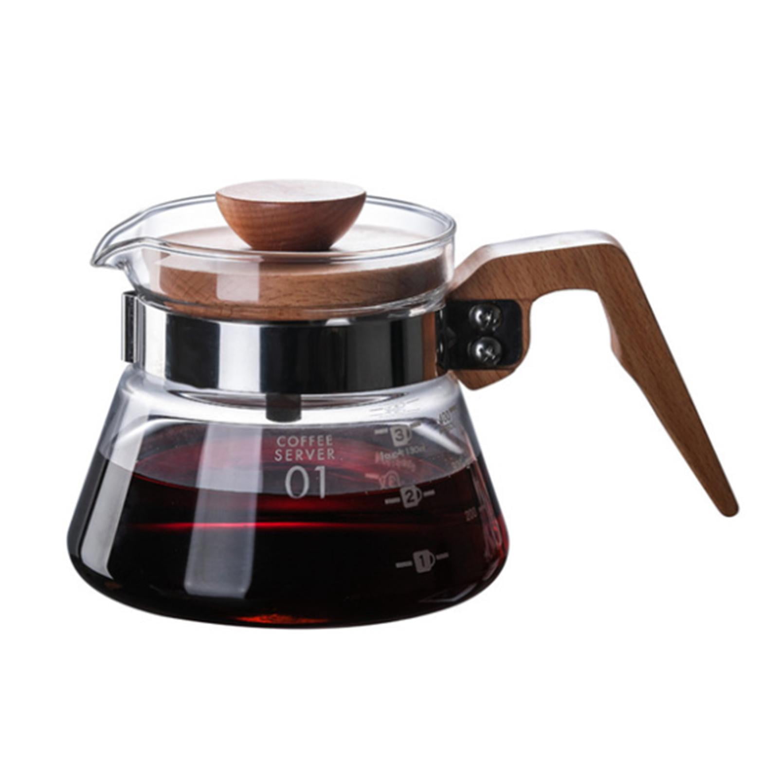 Delaman 400ml High Borosilicate Glass Coffee Tea Water Pot Cup Kettle ...
