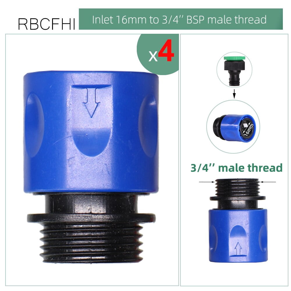 Garden Sprinkler Connector Y Tap Splitter 2-Way Valve Adapter 1/2"3/4 ...