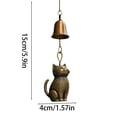 ‌Cat Wind Chime With 5 Adorable Designs Hand Painted Metal For Indoor ...