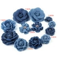 MOMOJIA 5pc Lot of Stylish Denim Flowers for DIY Clothing and Accessory ...