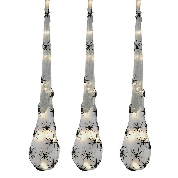 Halloween Lighted Spider Egg Sacs Halloween Spider Web Halloween ...