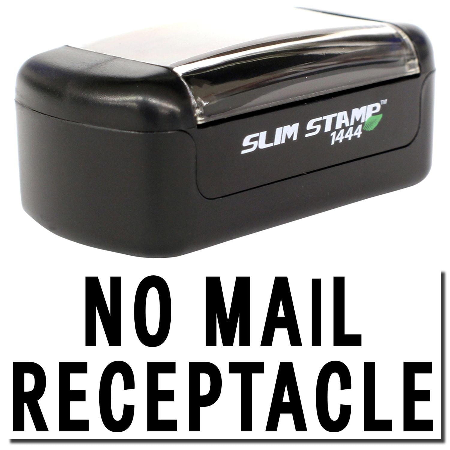 Slim Pre-Inked No Mail Receptacle Stamp, Slim 1444, Ultra Slim Design ...