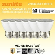 Sunlite LED G16.5 Light Bulb, 5 Watts (40W Equivalent), Candelabra E12 Base, Dimmable, Frost ...