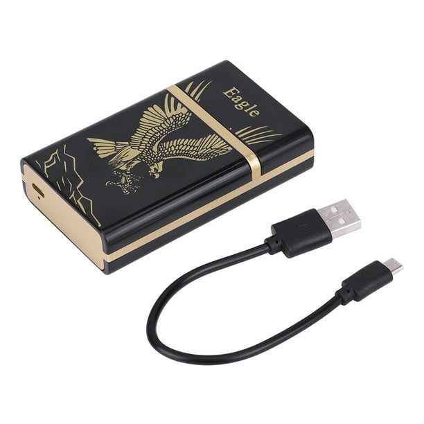 Cigarette Lighter,Portable Cigarette Box with Flameless Electric ...