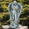 "Kensington Hill Tudor Angel Statue, Yard Flower Bed Decor, Resin ...