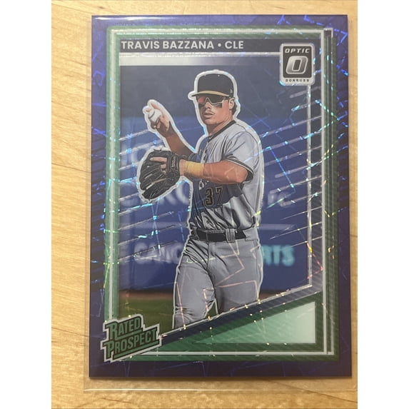 2025 Panini Donruss Travis Bazzana #131 Blue Velocity Prizm Parallel ...