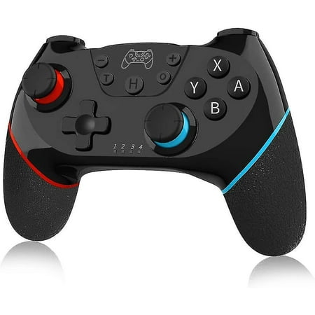 Switch rubber-coated Bluetooth gamepad NSPRO with dual motor vibration support 6-axis gyroscope ...